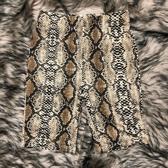 Shorts | The Nastacia Snake Print Biker Shorts | Poshmark